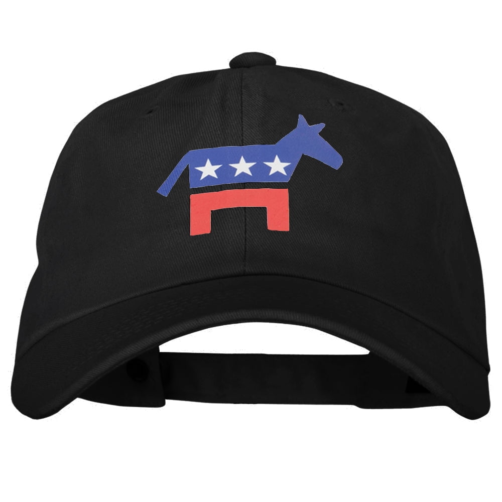 Democratic Donkey Symbol Heat Transfer Unstructured Cotton Twill Washed ...