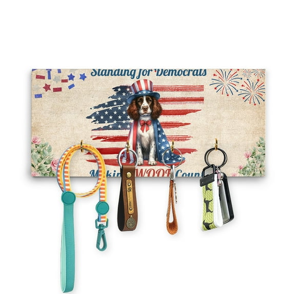 Democratic English Springer Spaniel Making Woof Count Election 2024 ...