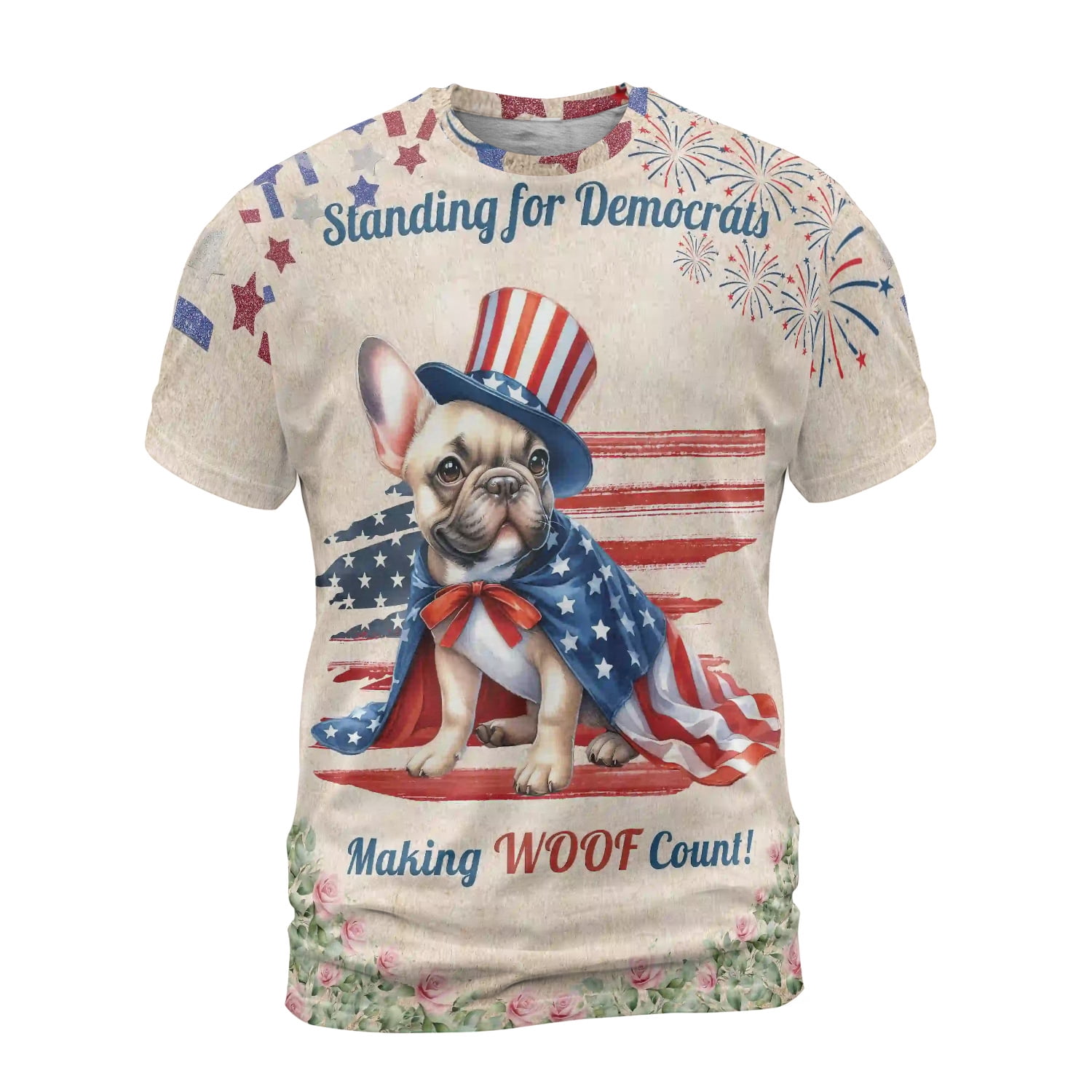 Democratic French Bulldog Making Woof Count Election 2024 All Over ...