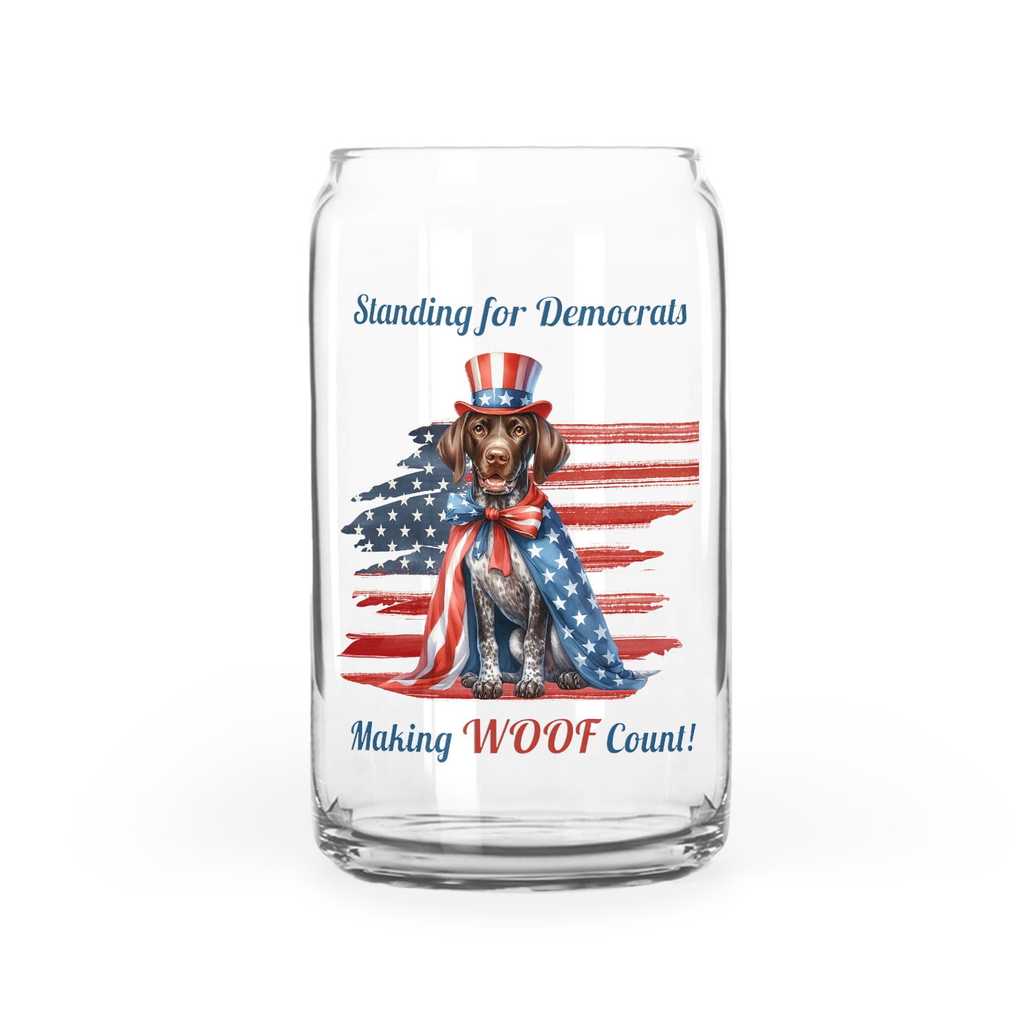 Democratic German Shorthaired Pointer Making Woof Count Election 2024 ...