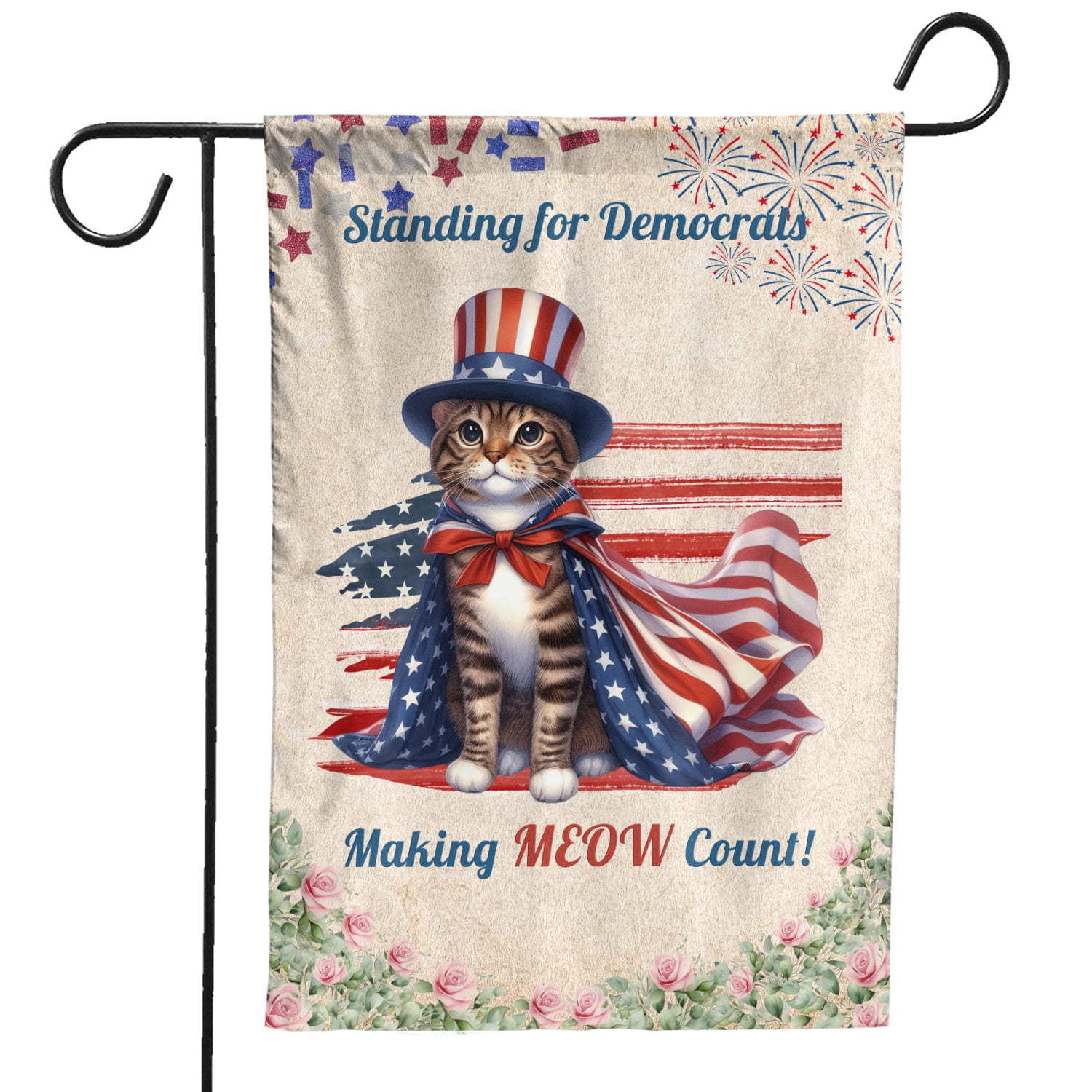 Democratic Manx Making Meow Count Election 2024 Garden Flag 12x18in ...