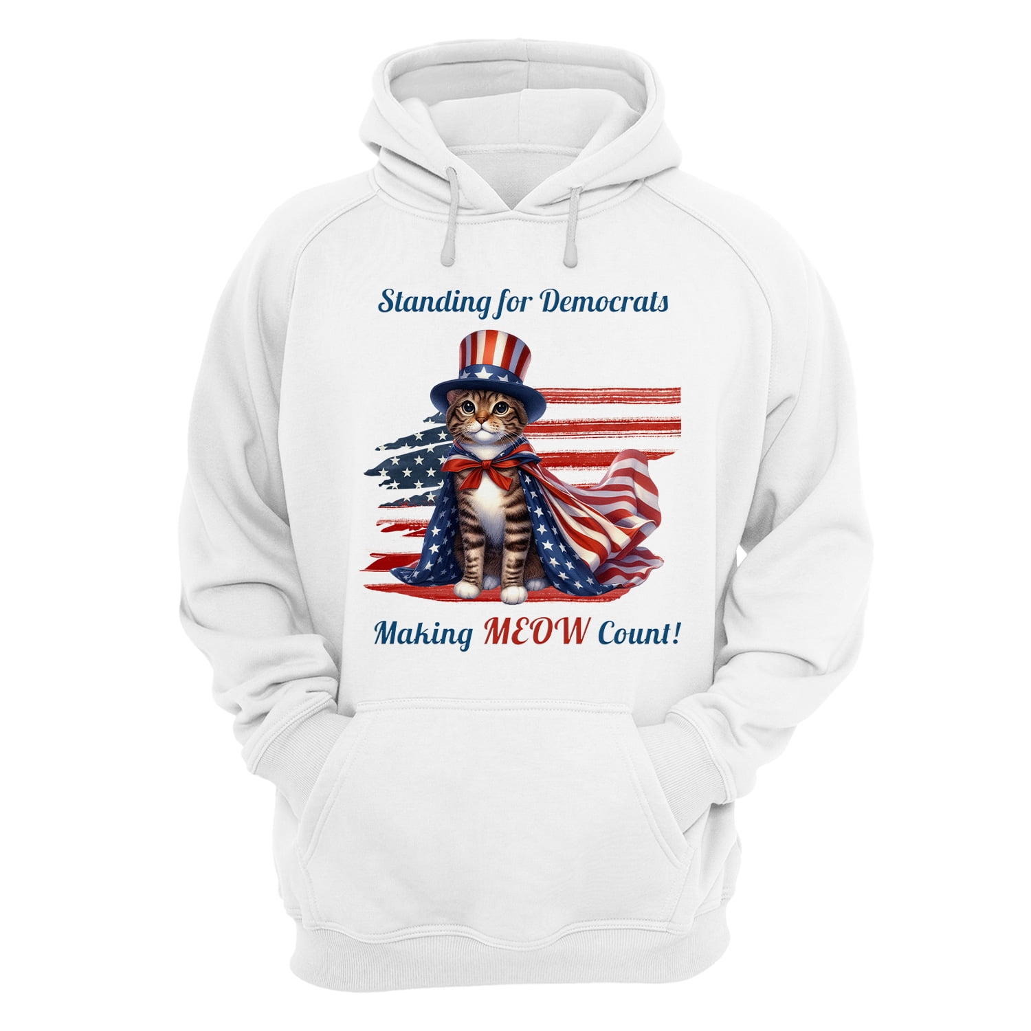 Democratic Manx Making Meow Count Election 2024 Hoodie Unisex Merch ...