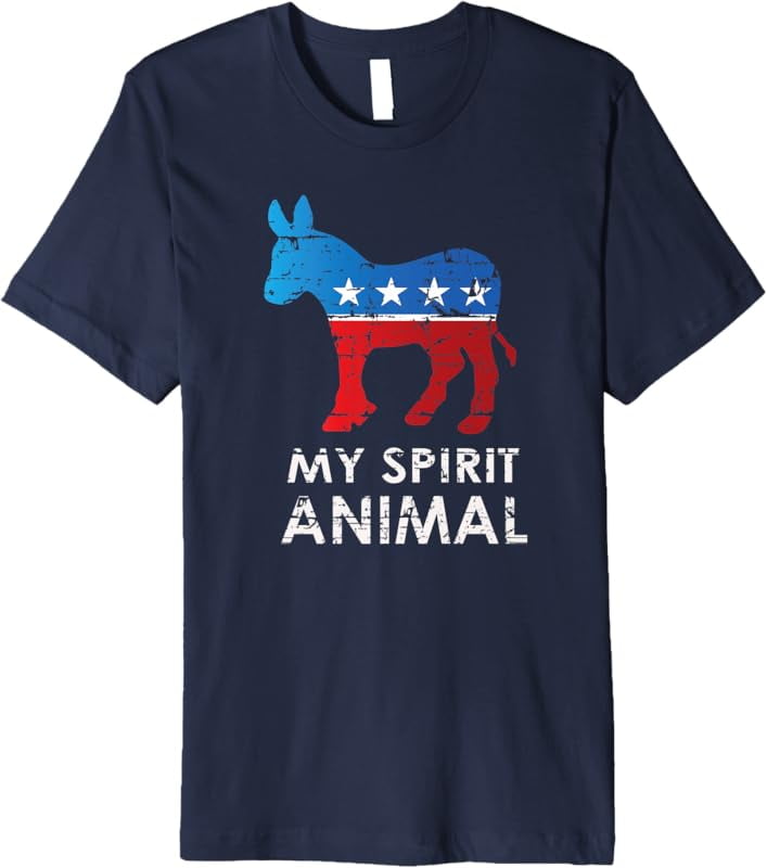 Democratic Party Spirit Animal Donkey T-Shirt Ethyie - Walmart.com