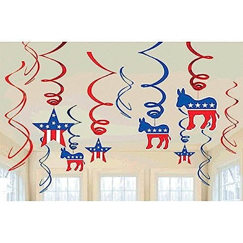Democratic Party Value Pack Foil Swirl Decorating Kit - Walmart.com