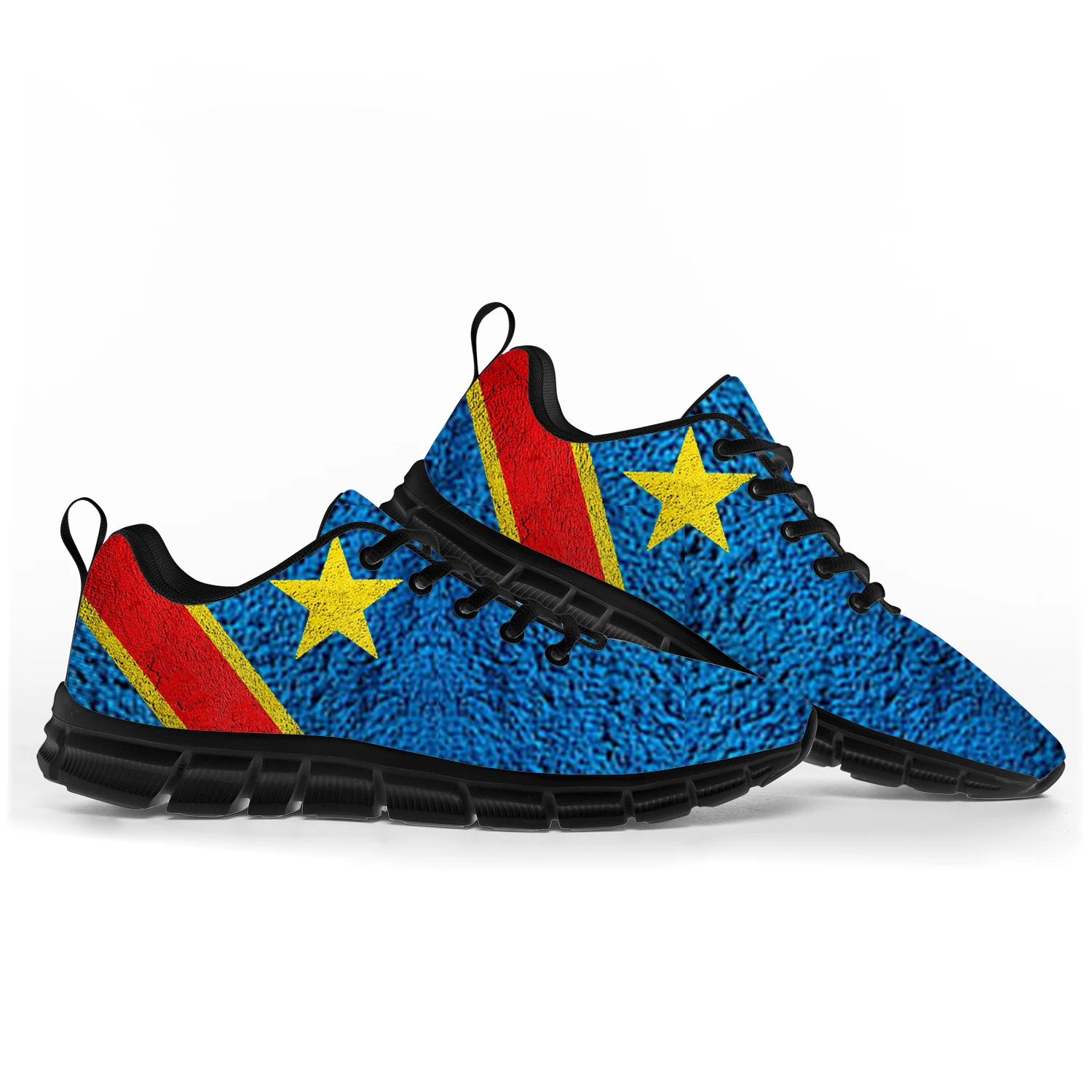Democratic Republic of the Congo Flag Sports Shoes Mens Womens Teenager ...