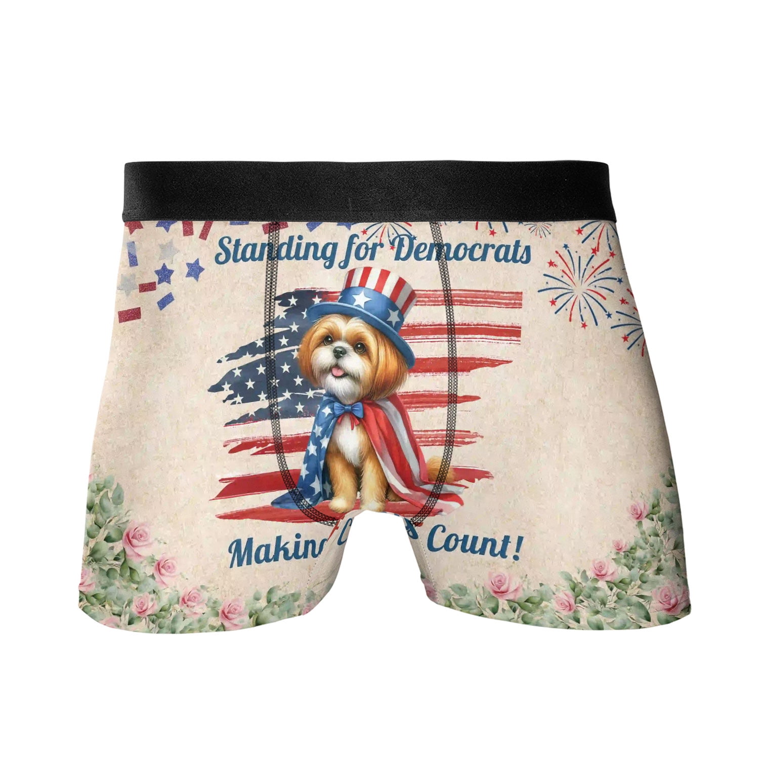 Democratic Shih Tzu Making Woof Count Election 2024 All Over Print ...