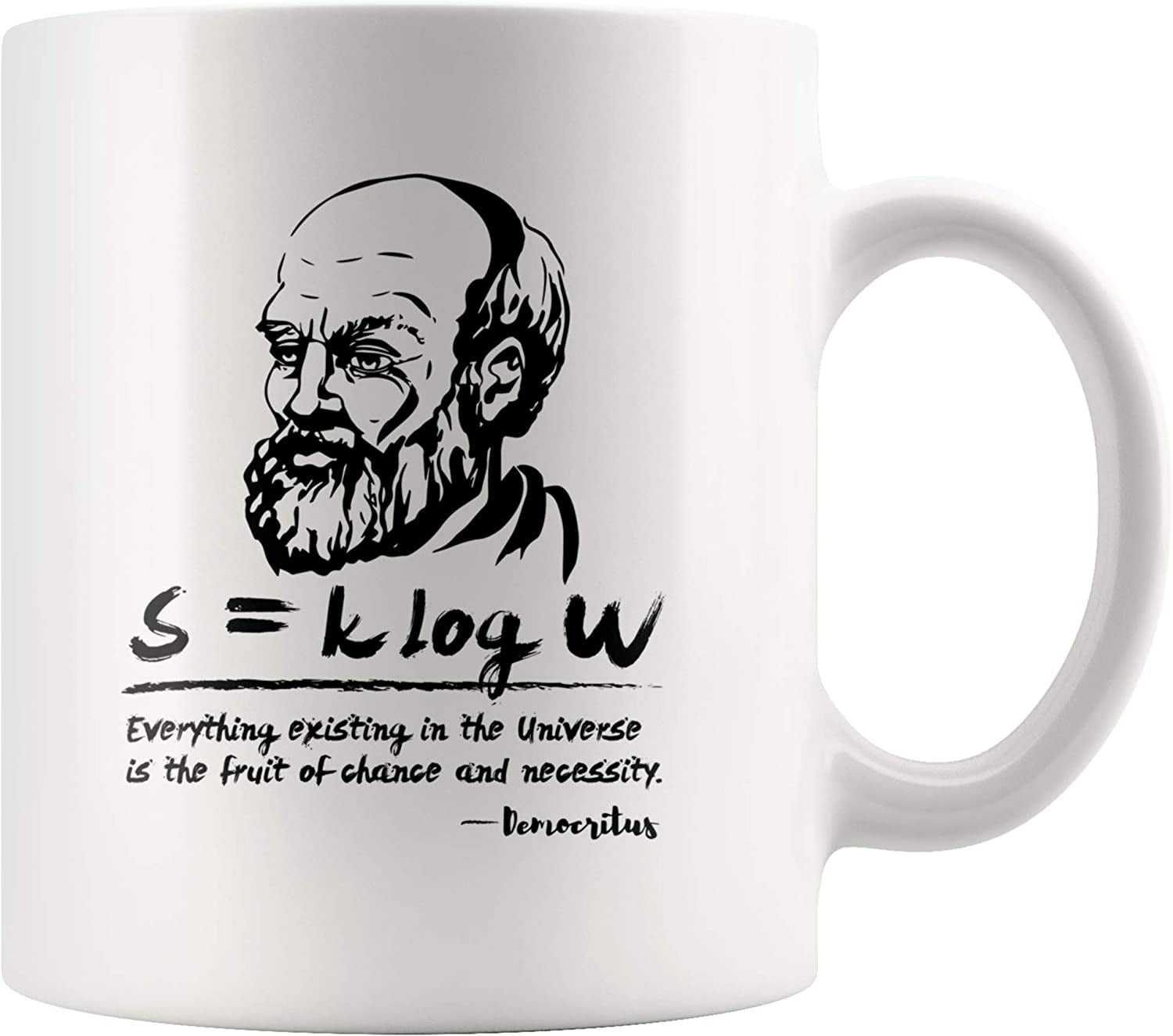 Democritus and Entopy Science Teacher Student Greek Philosopher Mug ...