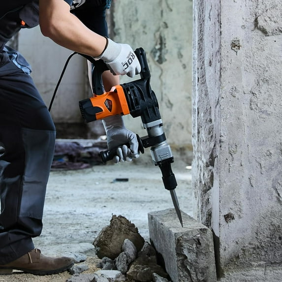 Demolition Jack Hammer, 1400W Electric Jackhammer Heavy Duty, 2900 BPM ...