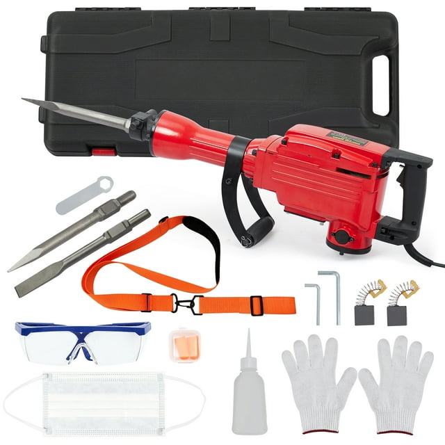 Demolition Jack Hammer Jack Hammer Concrete Breaker Tool Kit, Chisels ...