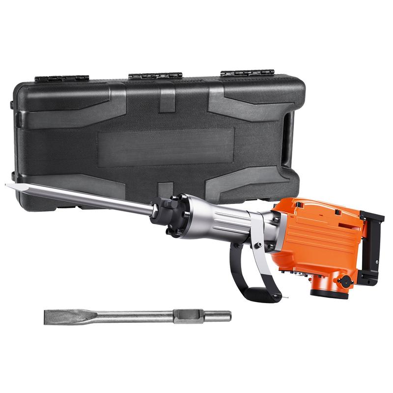 Demolition Jack Hammer with 2/4/6 Chisel Bit, 360°C Swiveling Front ...