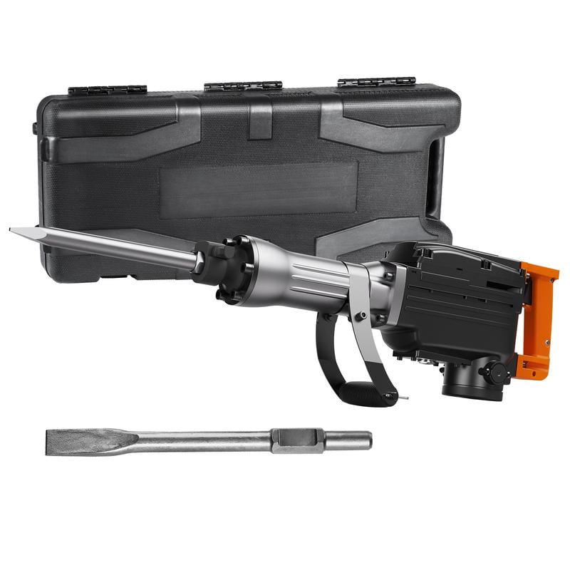 Demolition Jack Hammer with 2/4/6 Chisel Bit, 360°C Swiveling Front ...
