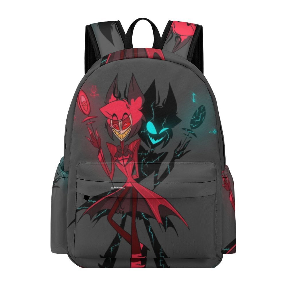 Demon Alastor Hazbin Hotel Adjustable Backpack Laptop Daypack Student ...