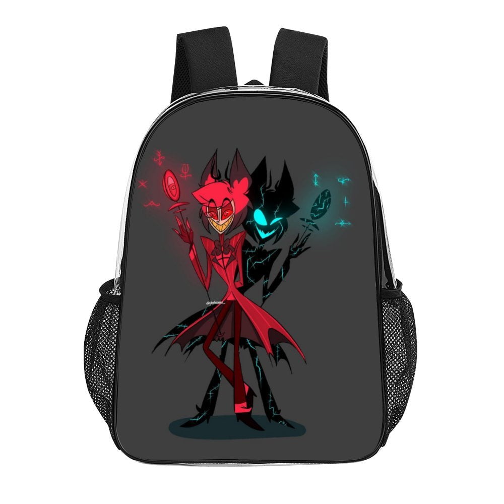 Demon Alastor Hazbin Hotel Clear Backpack 17 Inch Transparent Bag ...