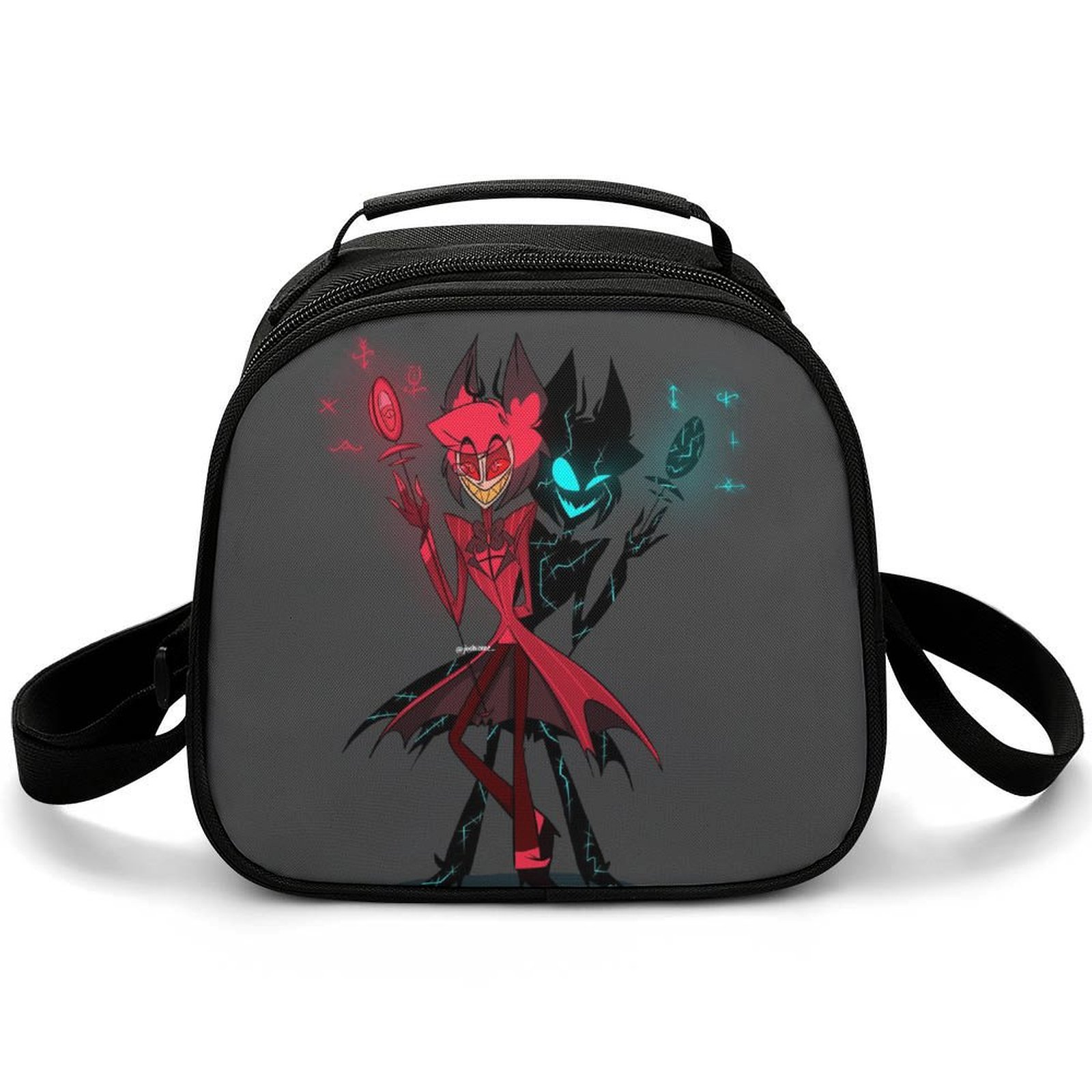 Demon Alastor Hazbin Hotel Portable Insulated Lunch Bag Lunch Box ...