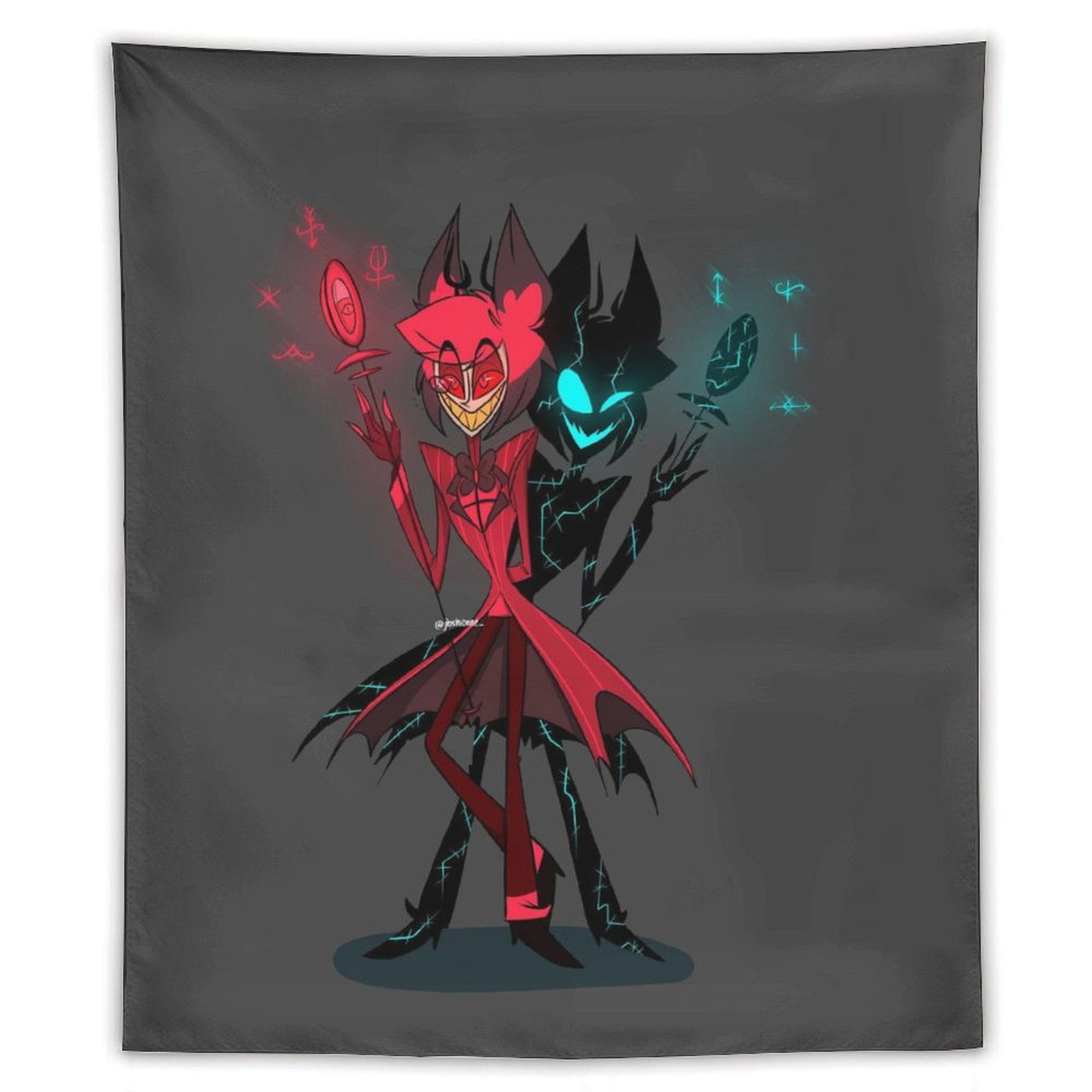 Demon Alastor Hazbin Hotel Tapestry Luxury Wall Hanging Tapestries ...
