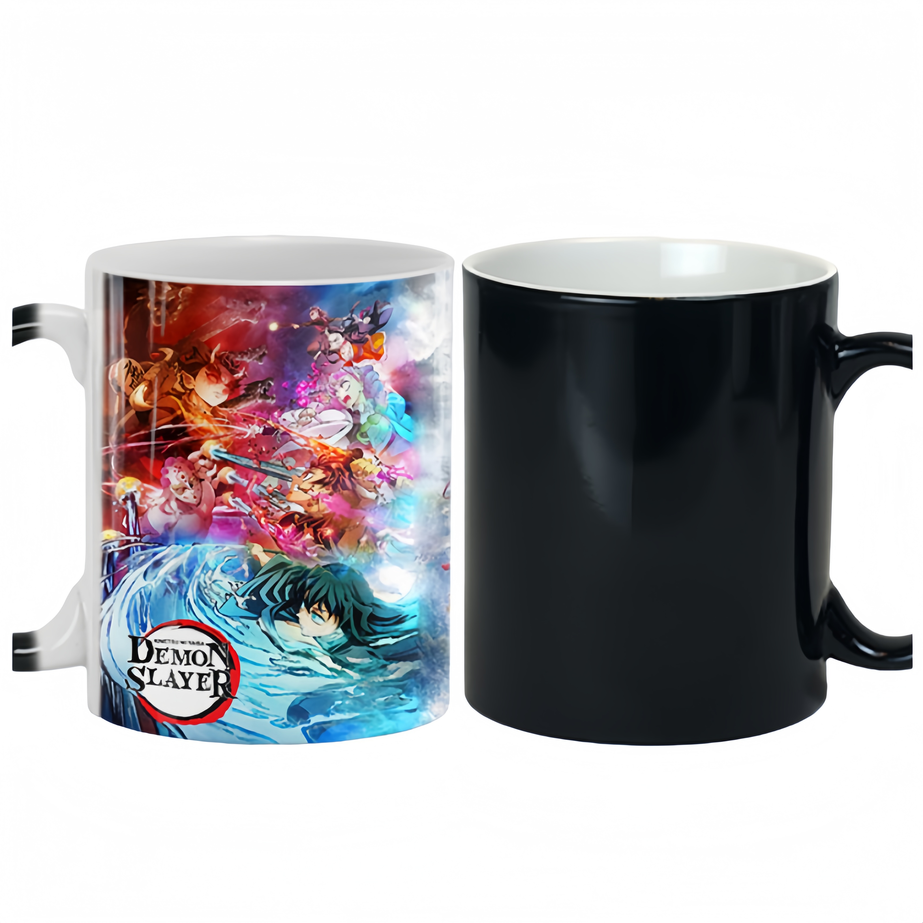 Demon Anime Slayer Changing Coffee Mug Heat-Sensitive Reactive Ceramic ...