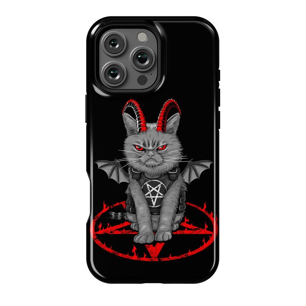Demon Cat Phone Case for iPhone 16 15 14 13 12 11 Pro Max - Walmart.com