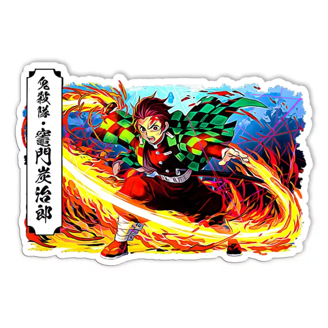 Demon Corp Tanjiro Kamado Demon Slayer Kimetsu No Yaiba Sticker Phone ...