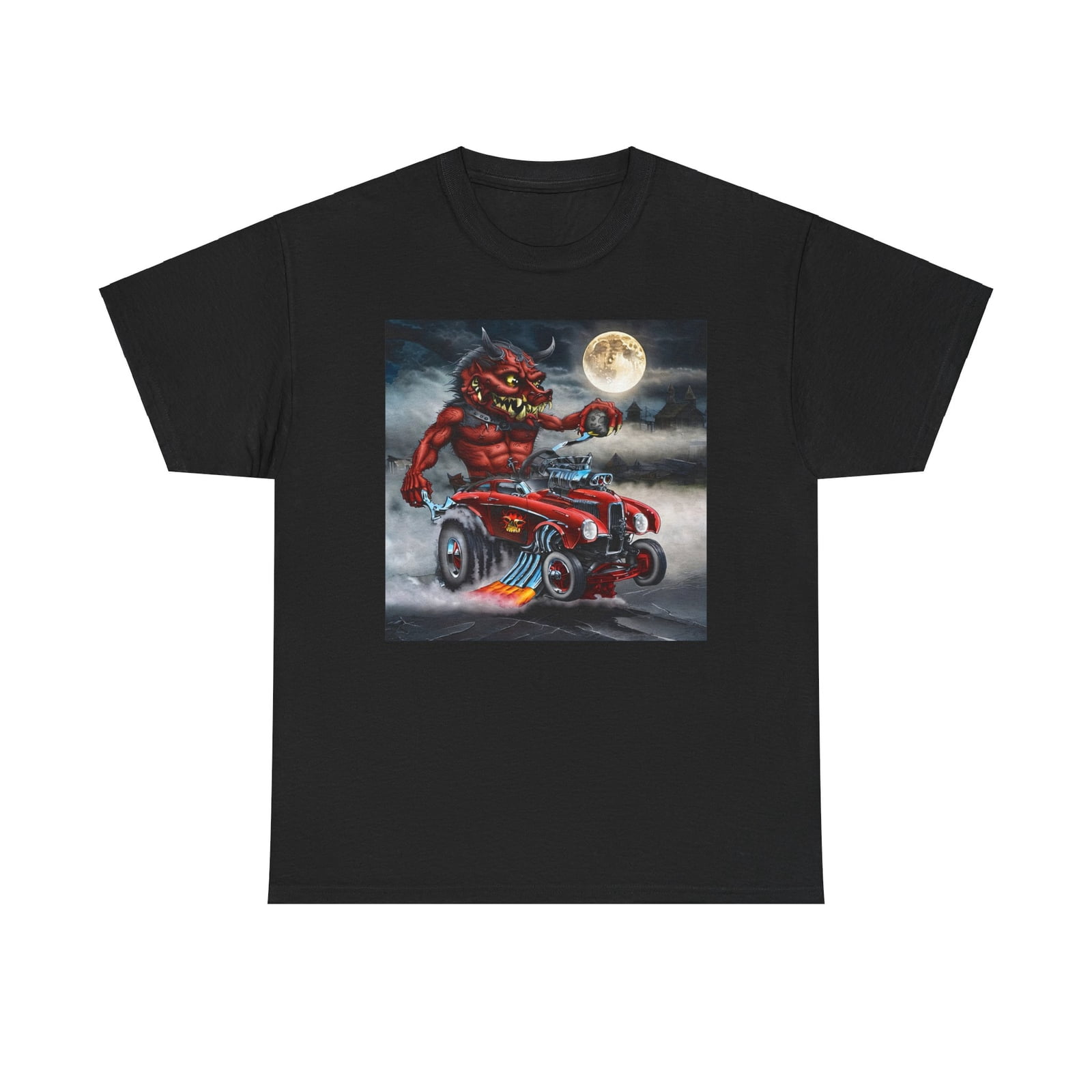 Demon Devil Monster Caricature Tee Coupe Design for Halloween Horror ...