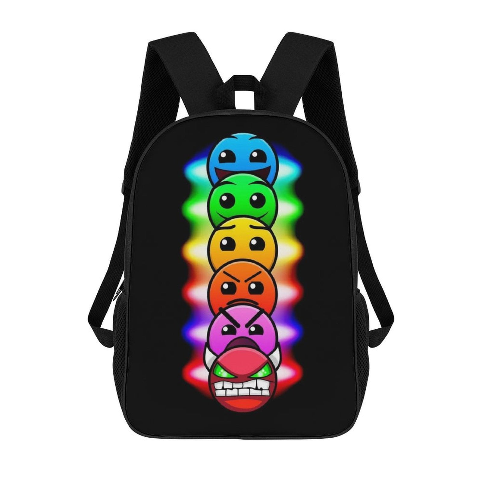 Demon Geometry Dash Backpack School Bag Casual Daypack Satchel Bookbag ...
