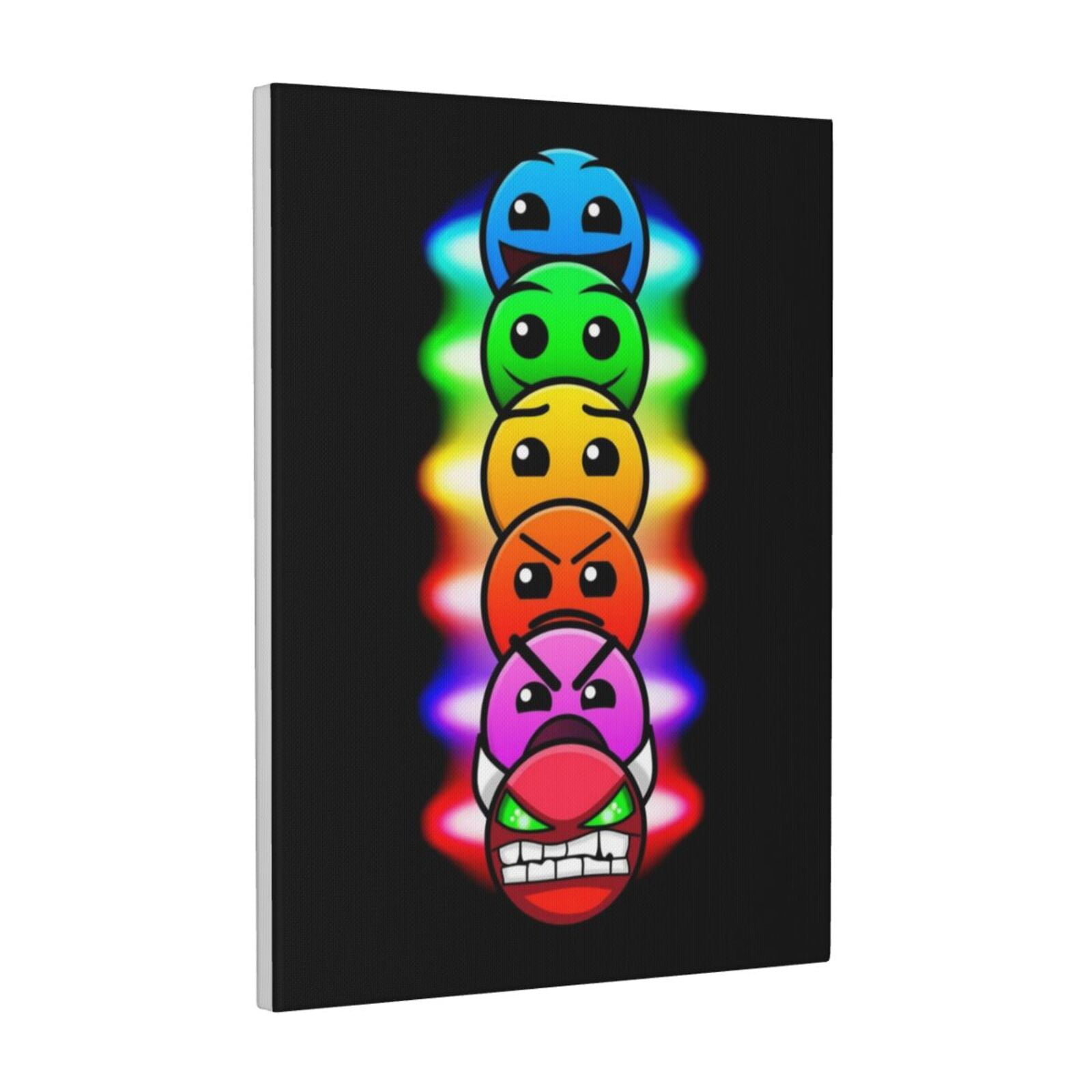 Demon Geometry Dash Canvas Decorative Picture Frame Wall Poster Art ...