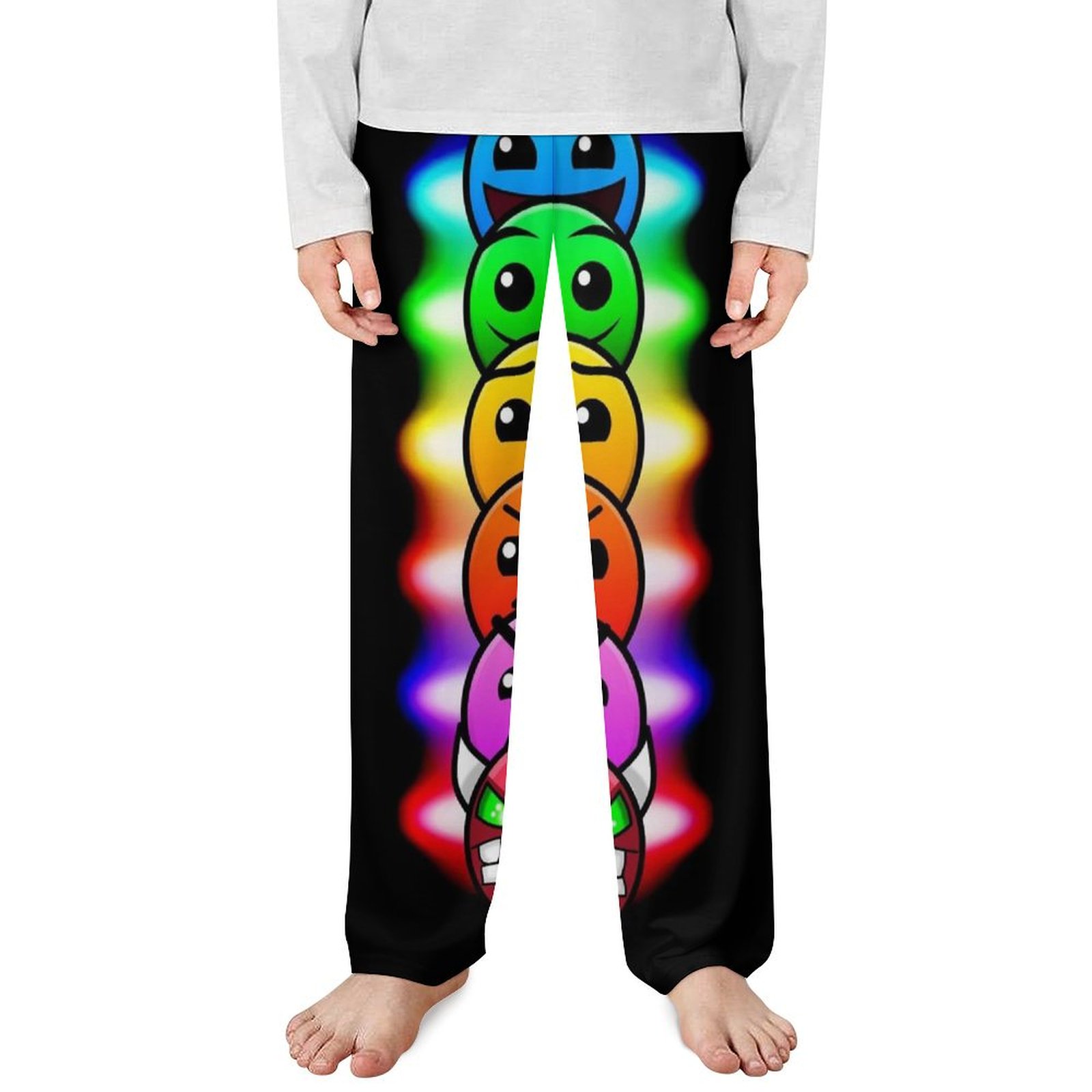 Demon Geometry Dash Children's Pajamas Cozy Lounge Straight Leg ...
