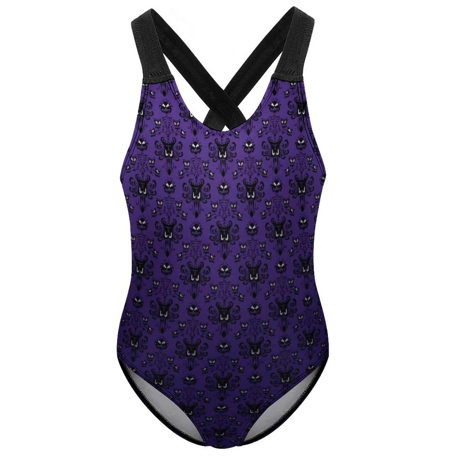 Demon Haunted Mansion Film Children's One-piece Swimsuit Summer Girl's ...