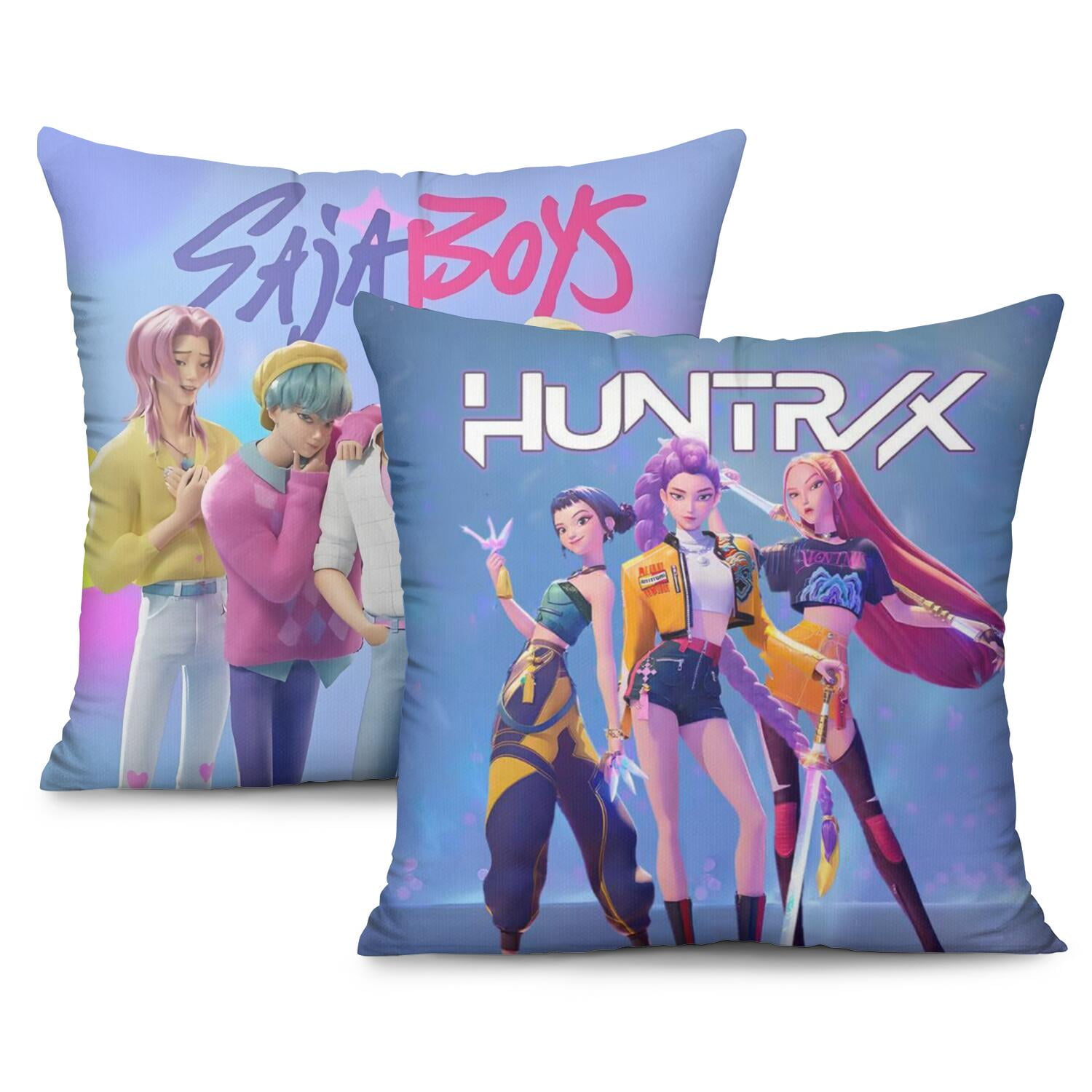 Demon Hun-ters Pop Kp-op Throw Pillow Cover 18x18 Inch Pack Of 2 ...