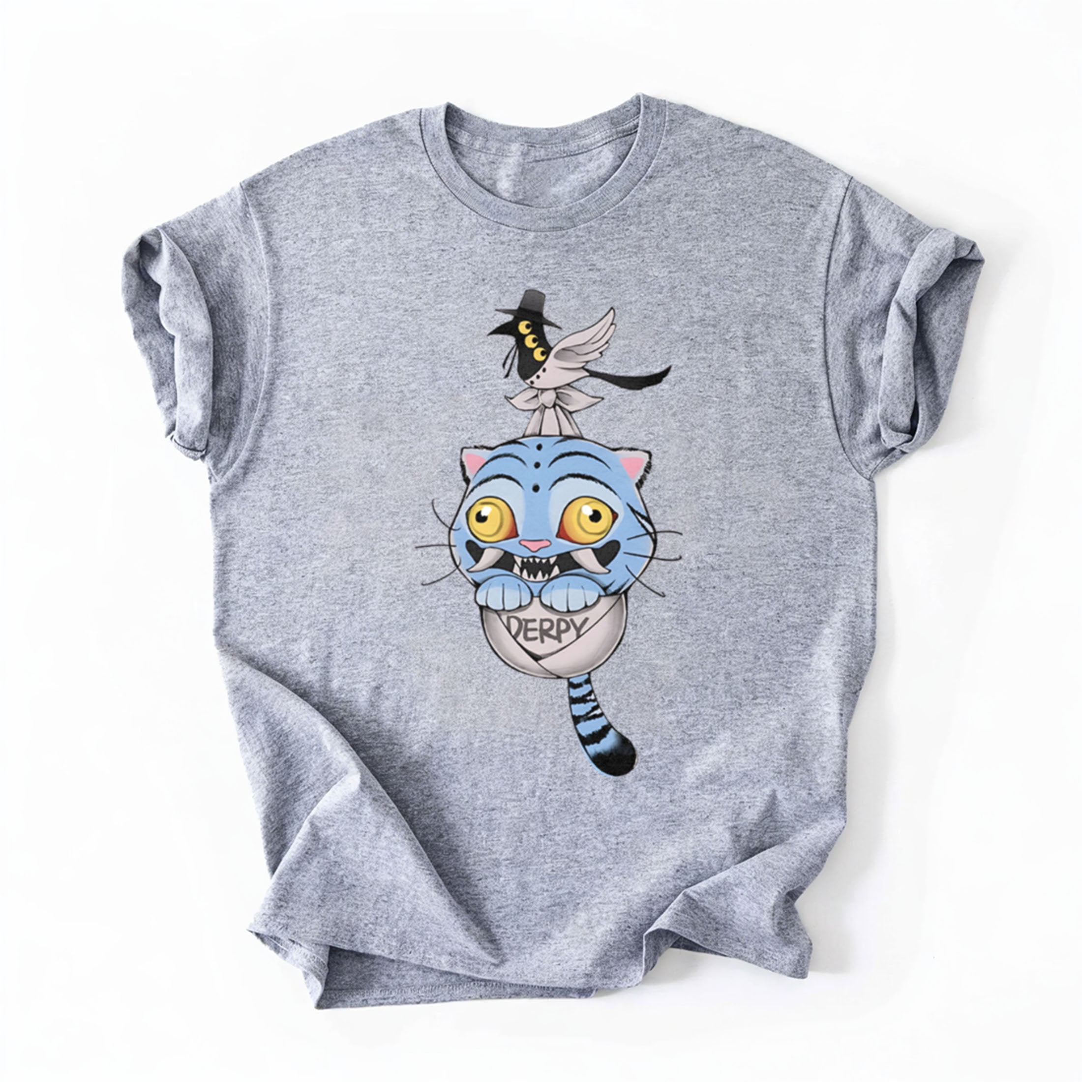 Demon Hunter Tiger Shirt, Hunters Tiger Fan, Derpy the Tiger And Bird ...