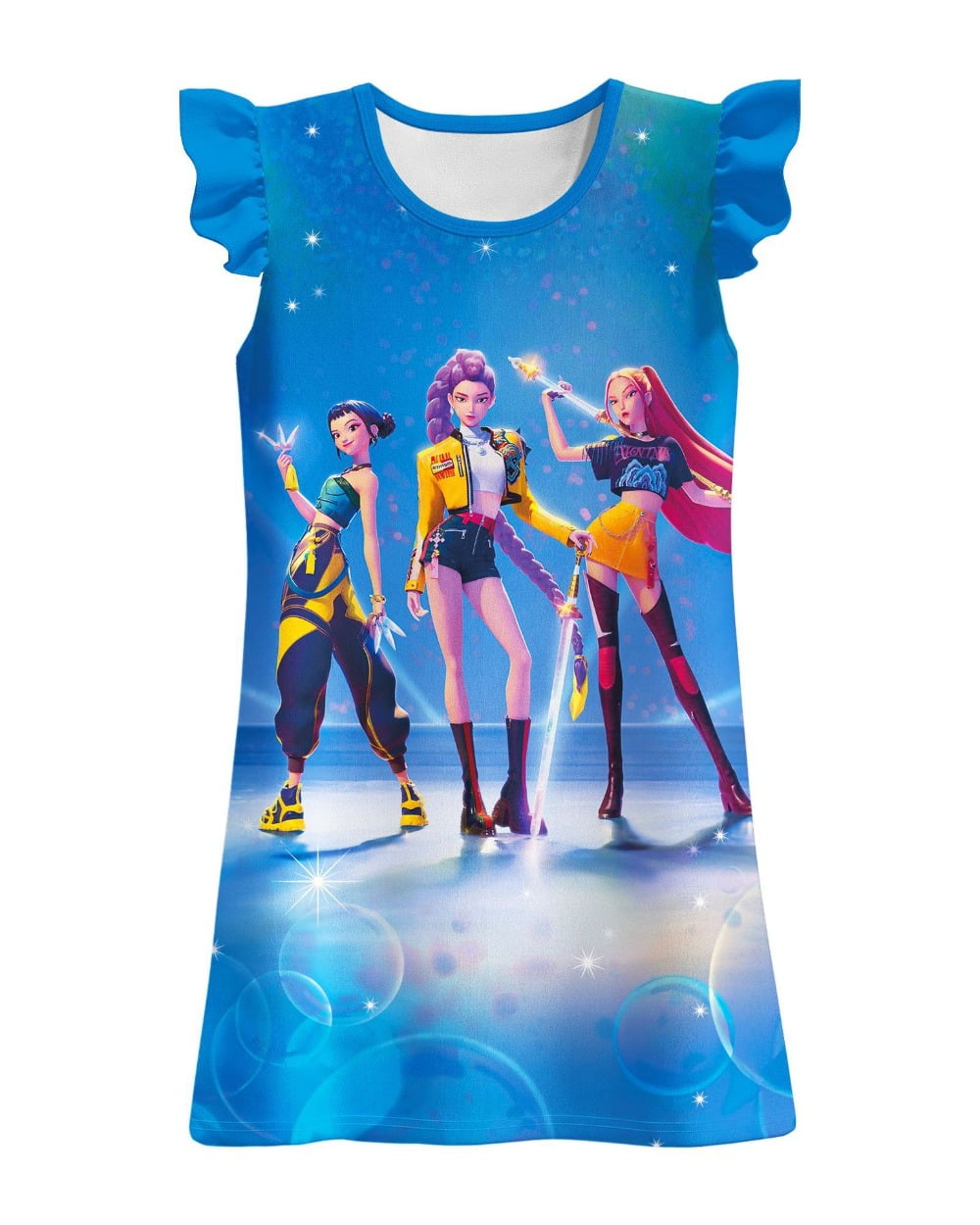 Demon Hunters Girls Summer Dress Pop Singer Demon Wear Birthday Wedding ...