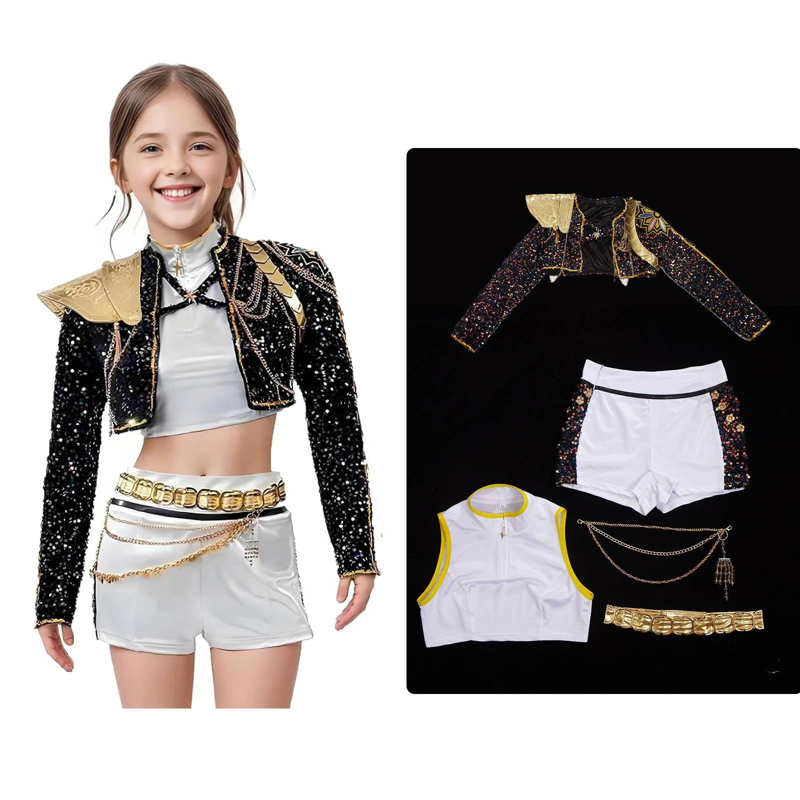 Demon Hunters Kids Pop Singers Clothes Matching Outfits for Girls 3-12Y ...