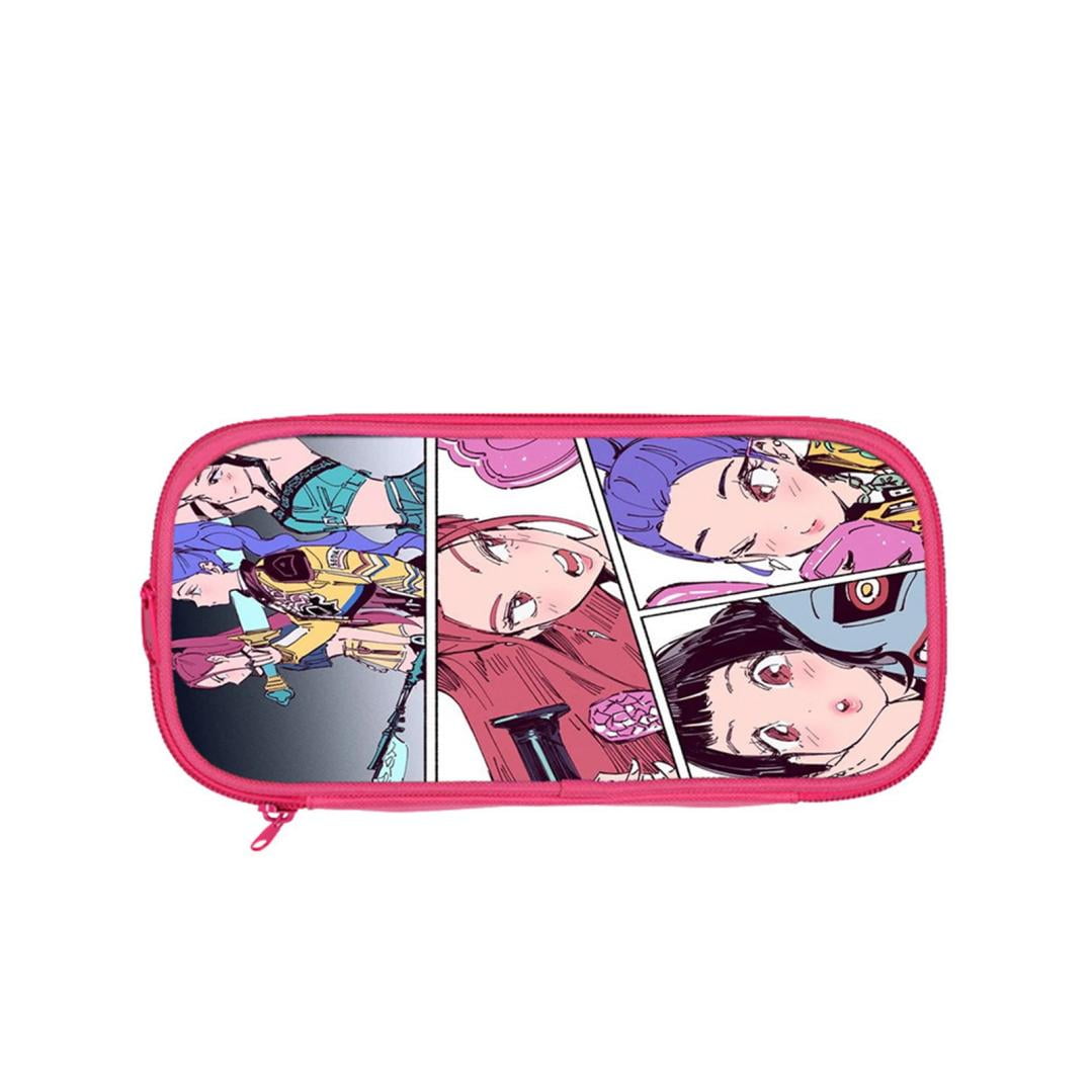 Demon Hunters Kpop Printed Double-Layer Pencil Case with Anime-Style ...