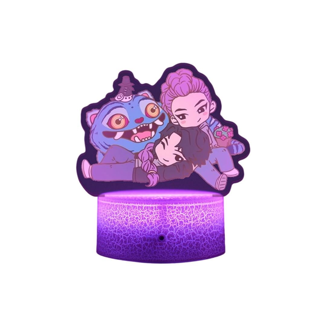 Demon Hunters Kpop Second Dimension Decorative Painting 8-Inch Plug-In ...