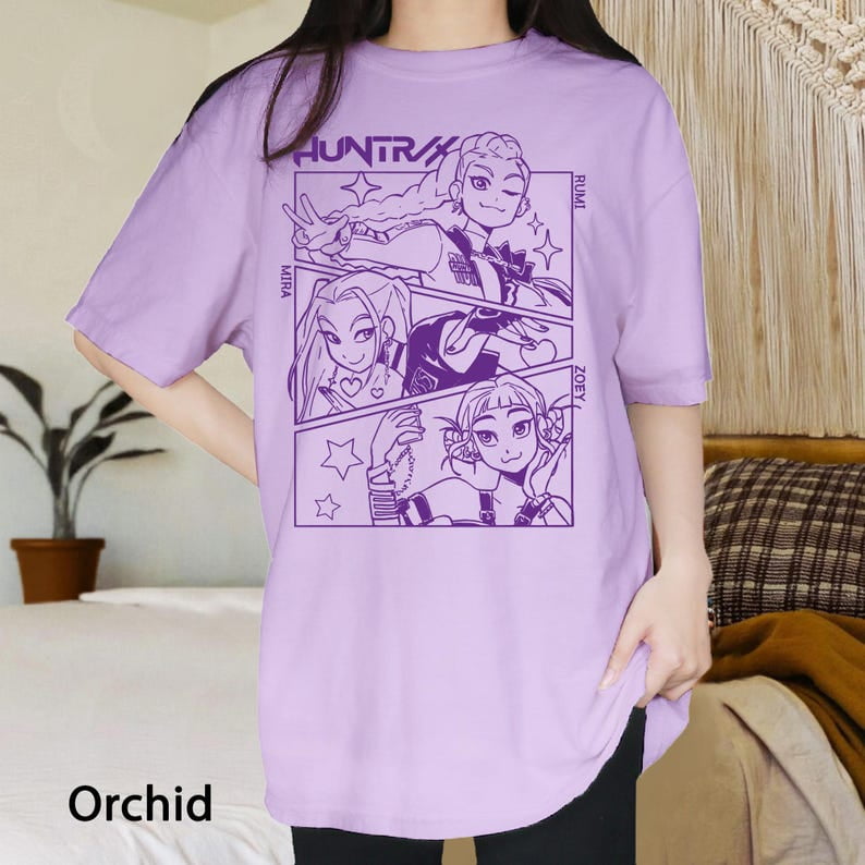 Demon Hunters Kpop Shirt, Huntrix Kpop Shirt, Huntrix Merch Shirt, Kpop ...