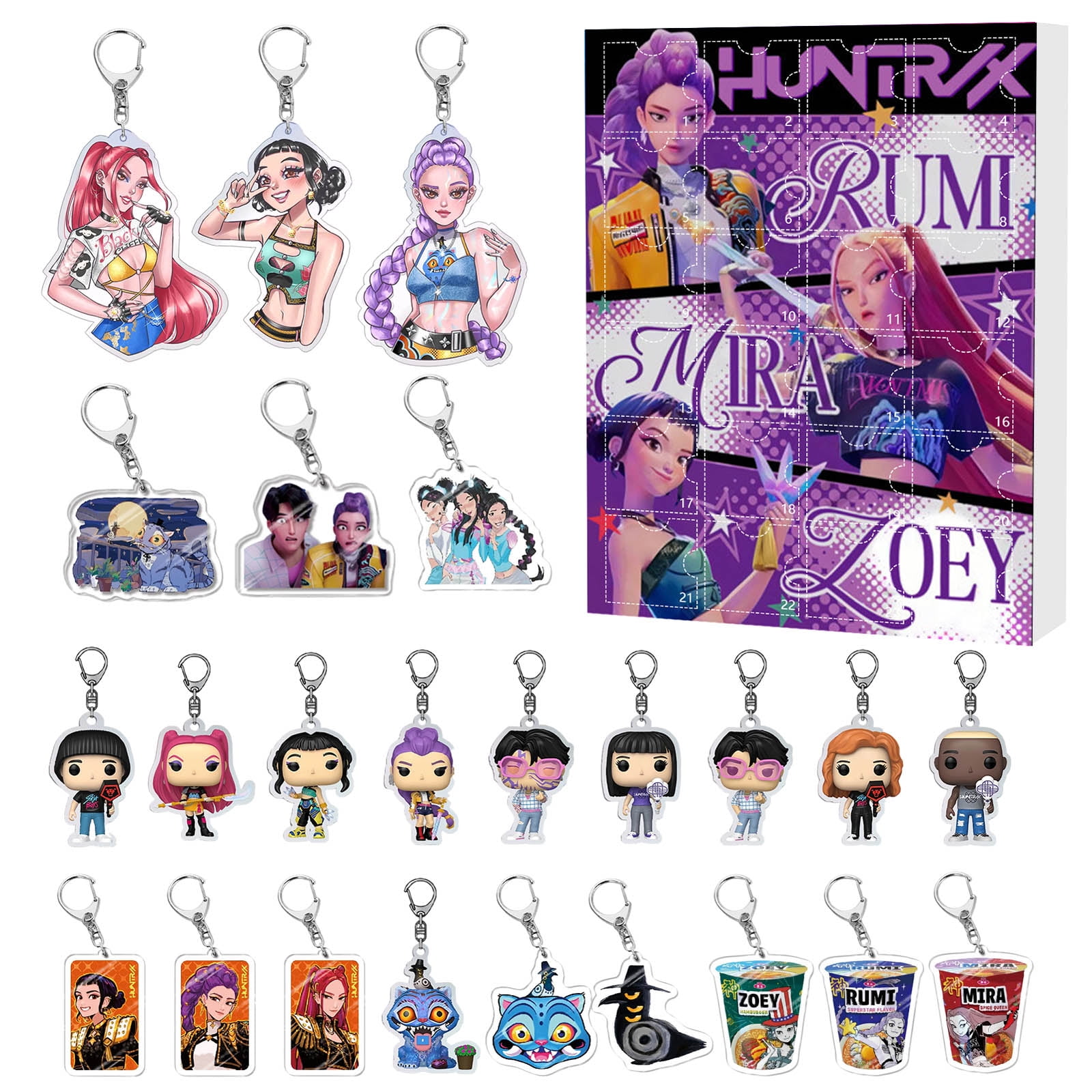 Demon Hunters Pop Kpop Stars Pop Singers Arrival Calendar Includes 24 ...