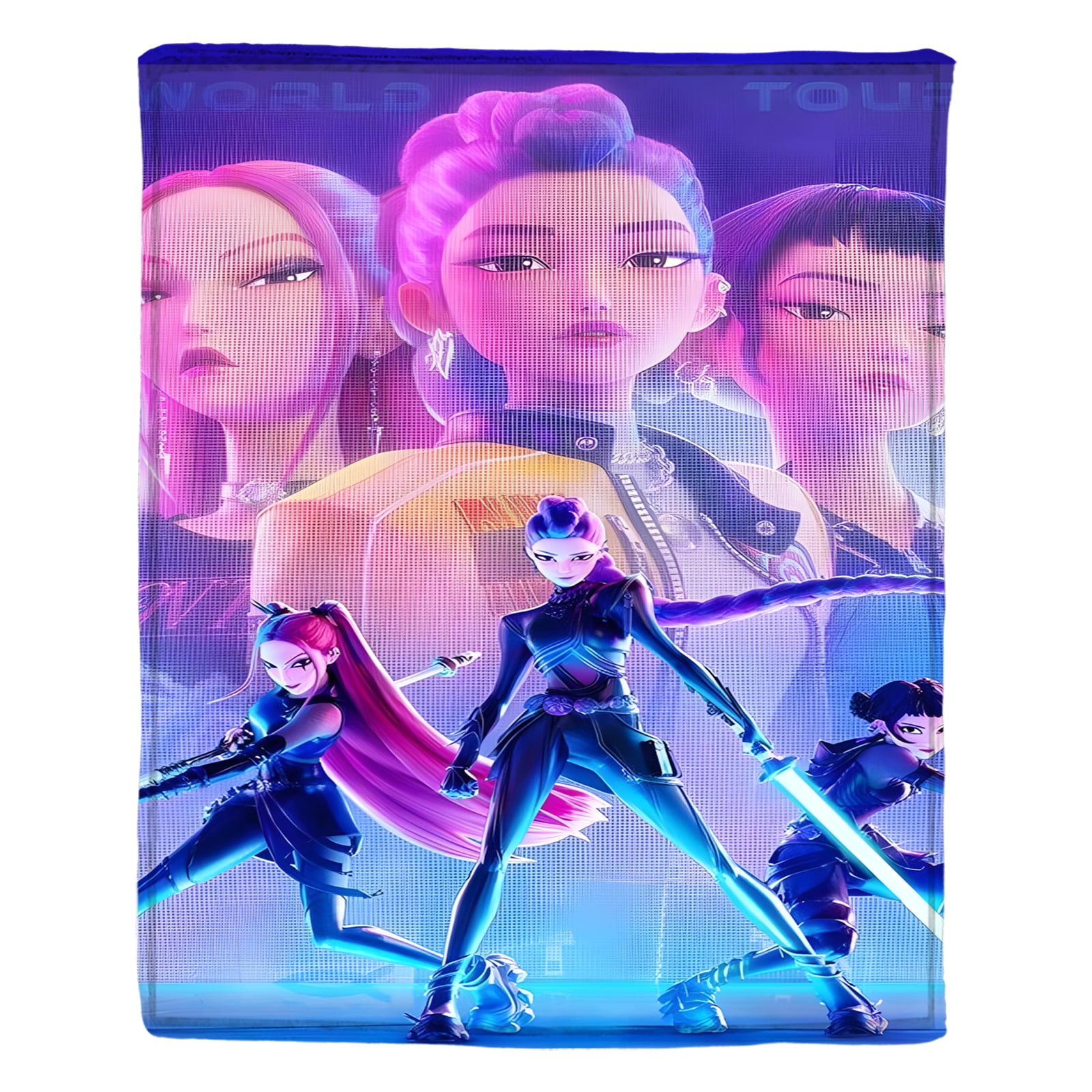 Demon Hunters Pop Kpop Stars Pop Singers Flannel Digital Printed ...