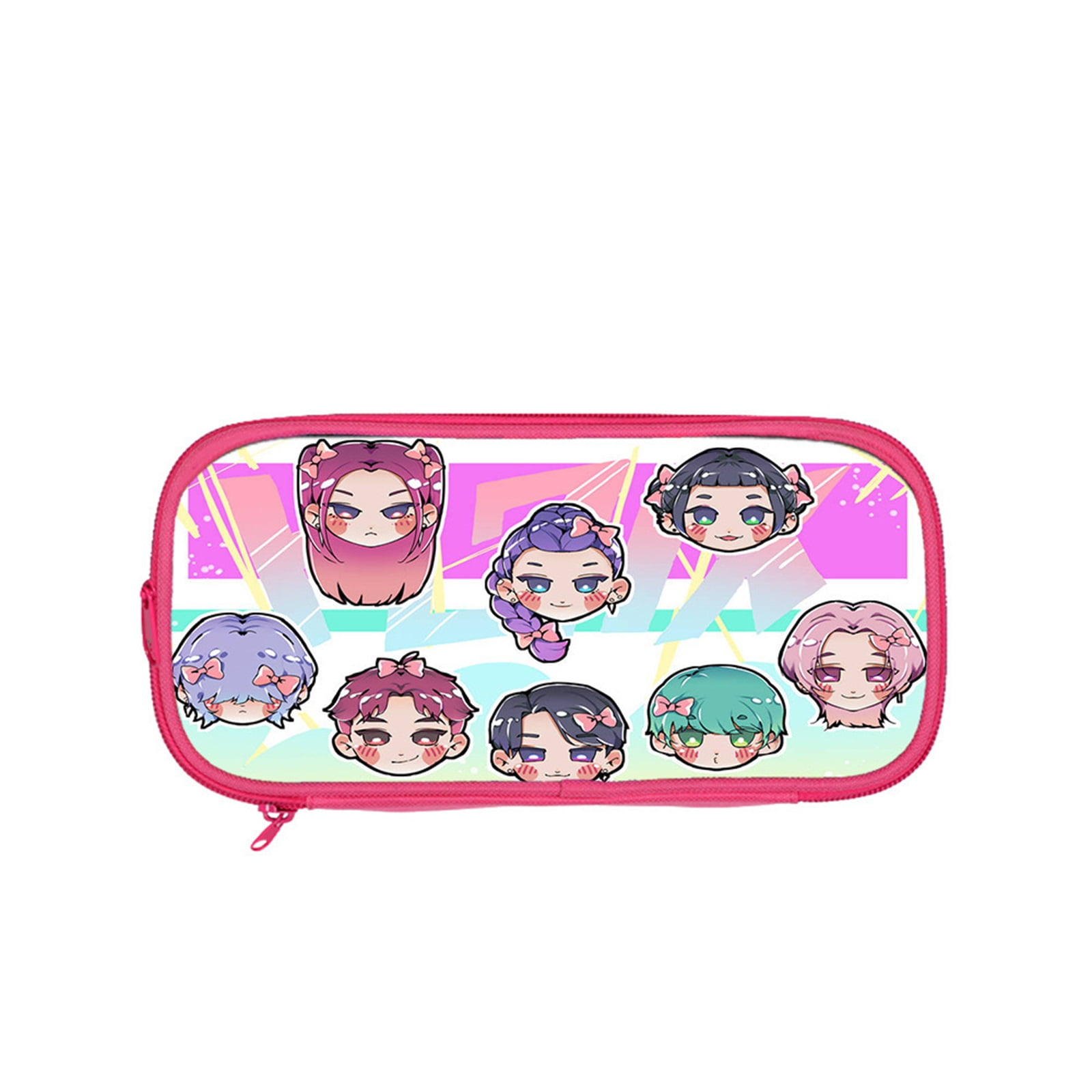 Demon Hunters Printed Double-Layer Pencil Case, Anime-Style Character ...