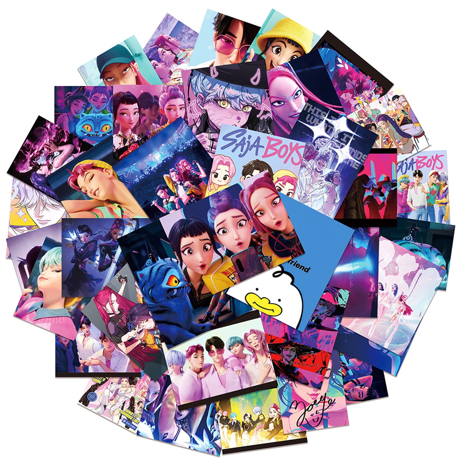 Demon K-Pop Hunter 50Pcs Witch Girls Personalized Waterproof Vinyl ...