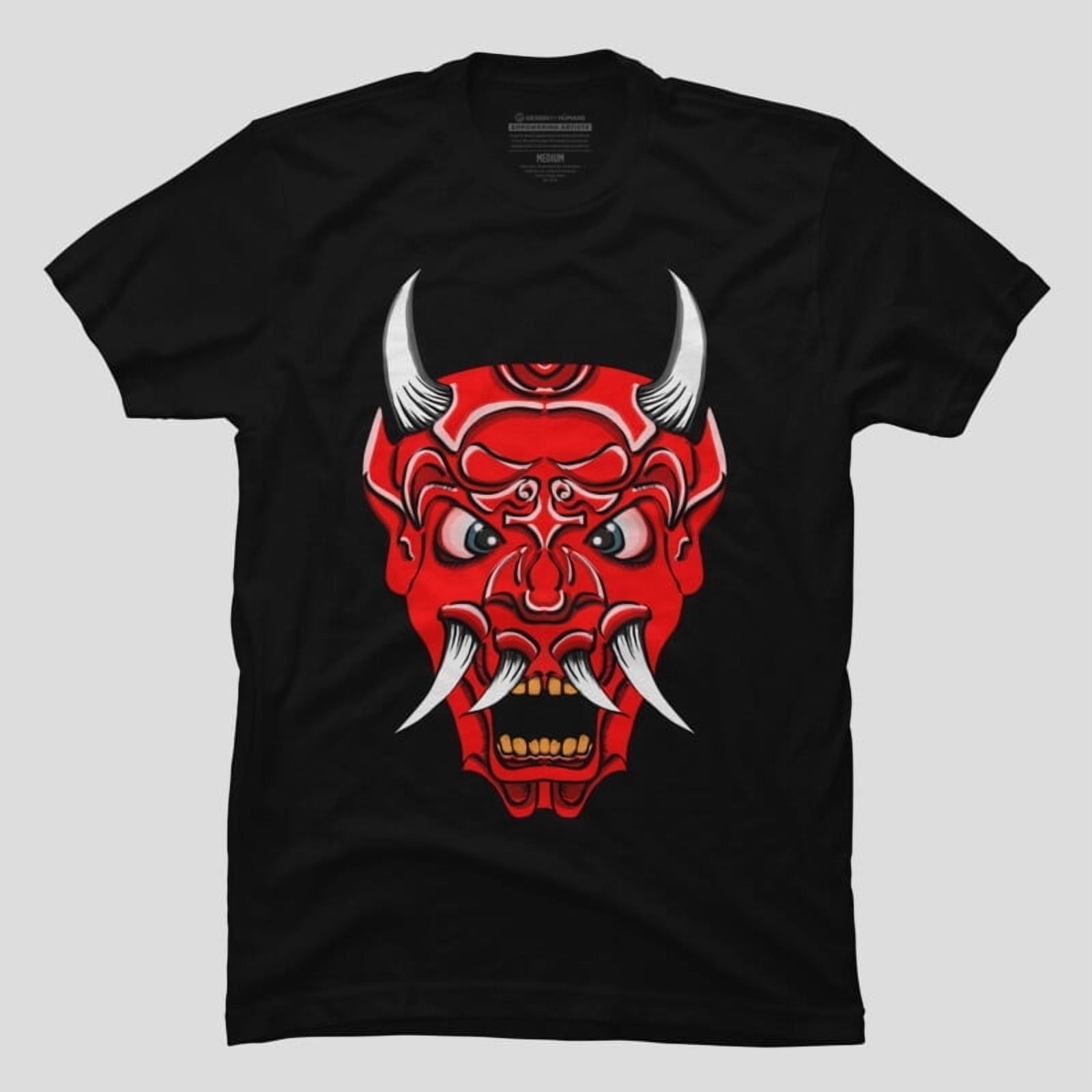 Demon Mask Red Oni Face Japanese Spirit Devil Art H38804 Unisex T-Shirt ...