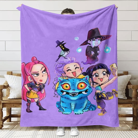 Demon Pop Blanket Game Roblox Throw Blankets Super Soft Lightweight Bed ...