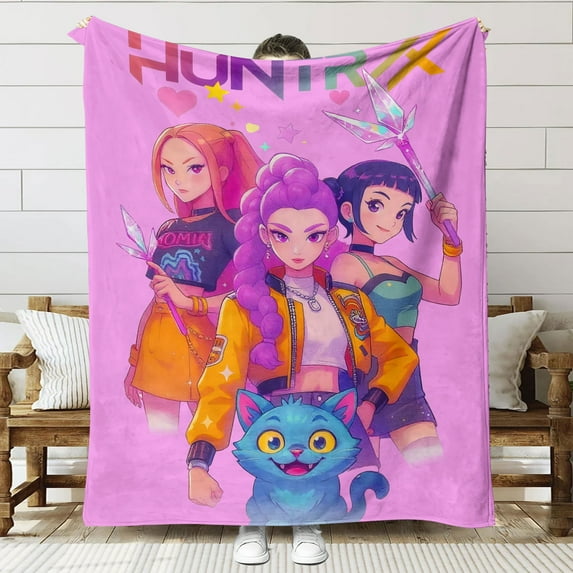 Demon Pop Blanket Game Roblox Throw Blankets Super Soft Lightweight Bed ...