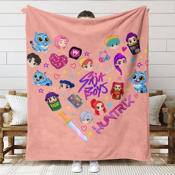 Demon Pop Blanket Game Roblox Throw Blankets Super Soft Lightweight Bed ...