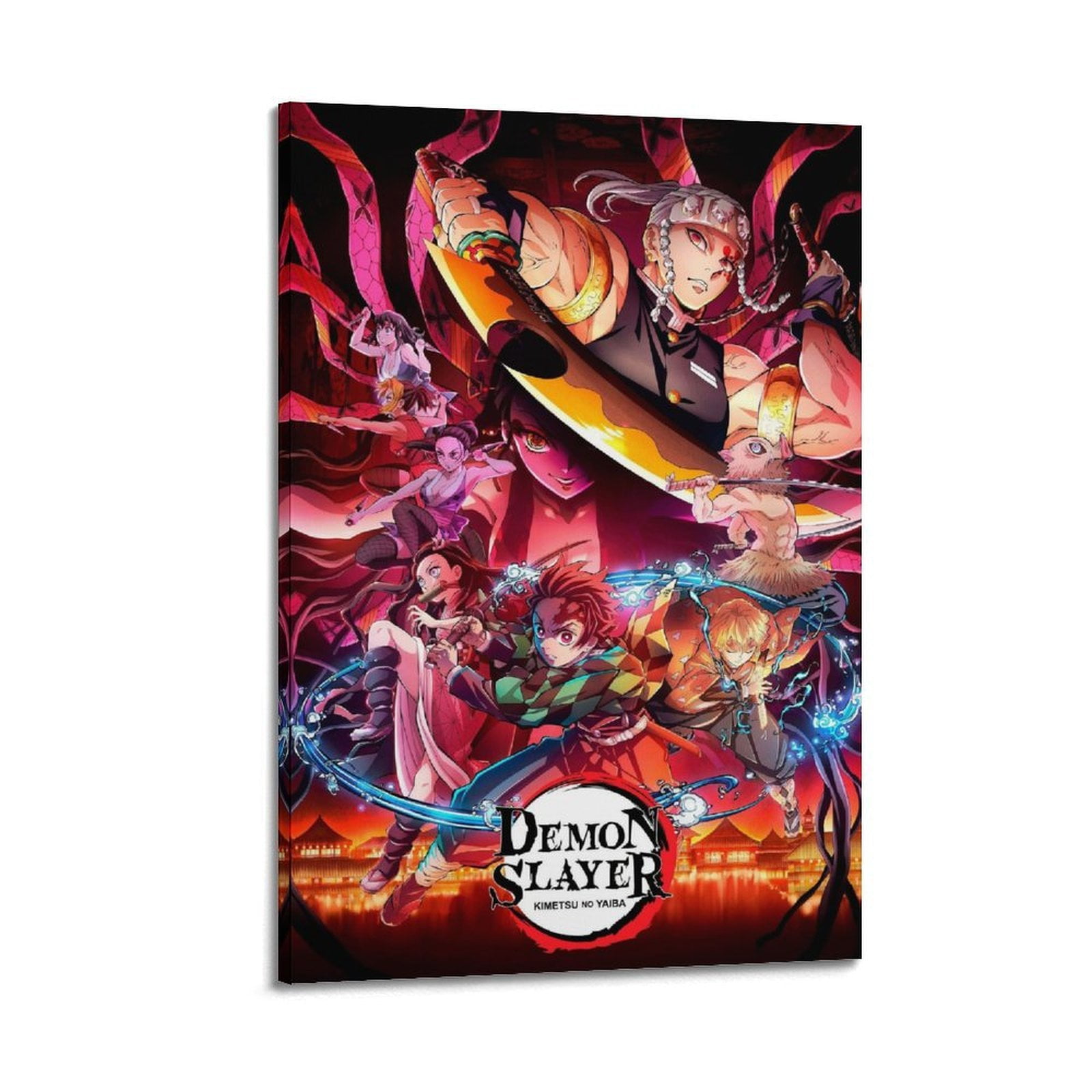 Demon Poster Slayer Fantasy Comic Vintage Anime Poster Wall Art Canvas ...