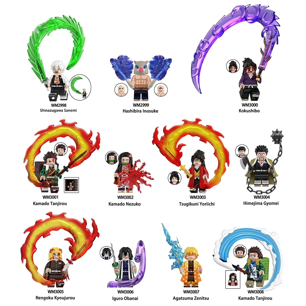 Demon Slay Kimetsu no Yaiba Building Block Figure X 10 Sets 5 - Walmart.com