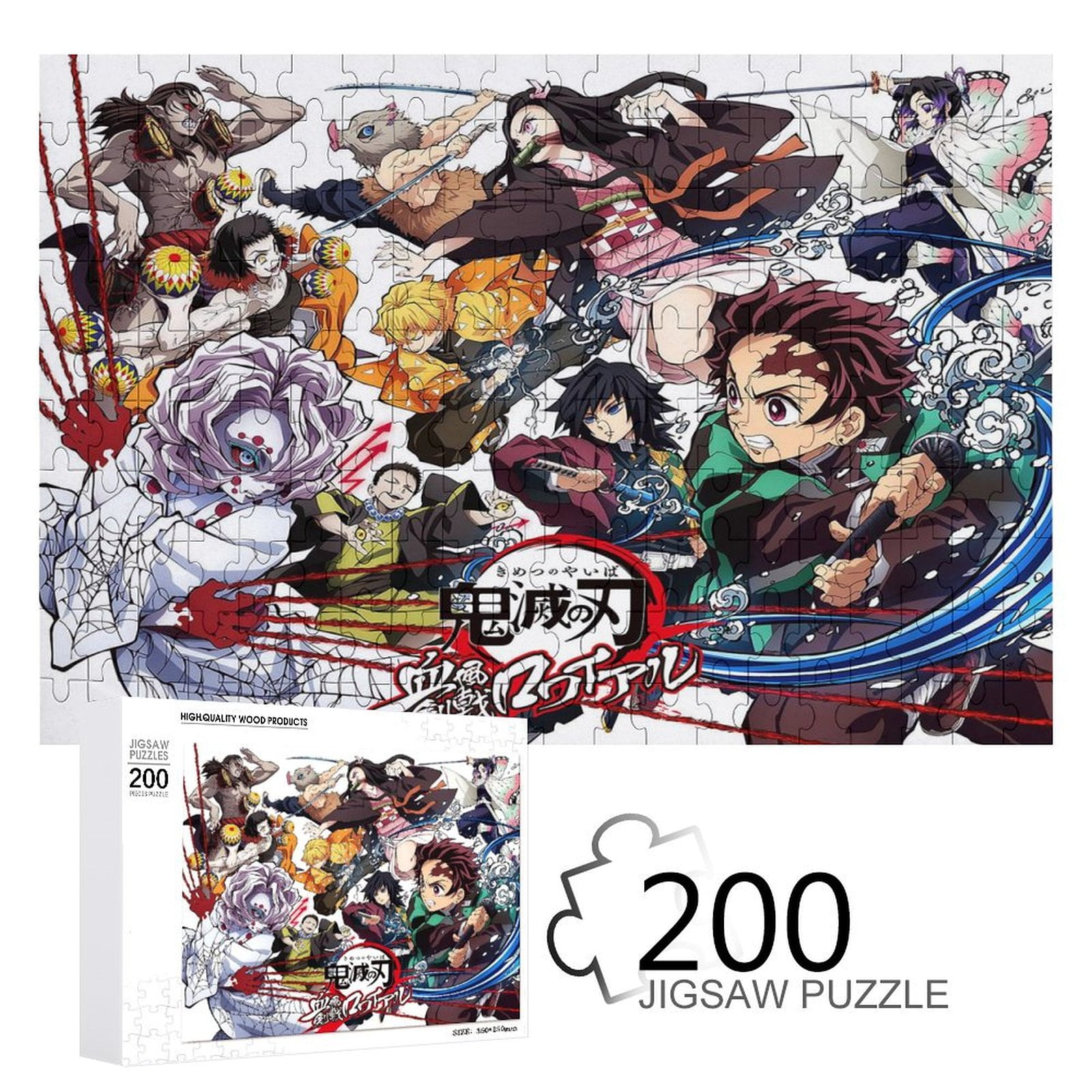 Demon Slayer 200 PCS Puzzle for Adults - Jigsaw Puzzle for Kids Boys ...