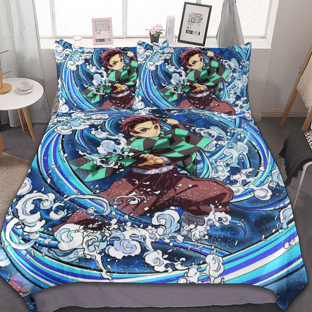 Demon Slayer 3-Piece Bedding Set Warm And Comfortable Soft Duvet Cover ...