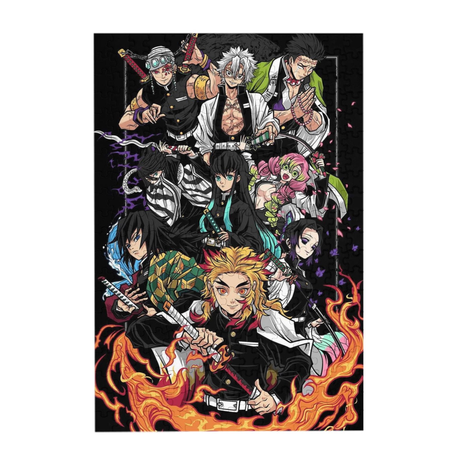 Demon Slayer 300 Pieces Wooden Jigsaw Puzzle ,Demon Slayer Jigsaw ...