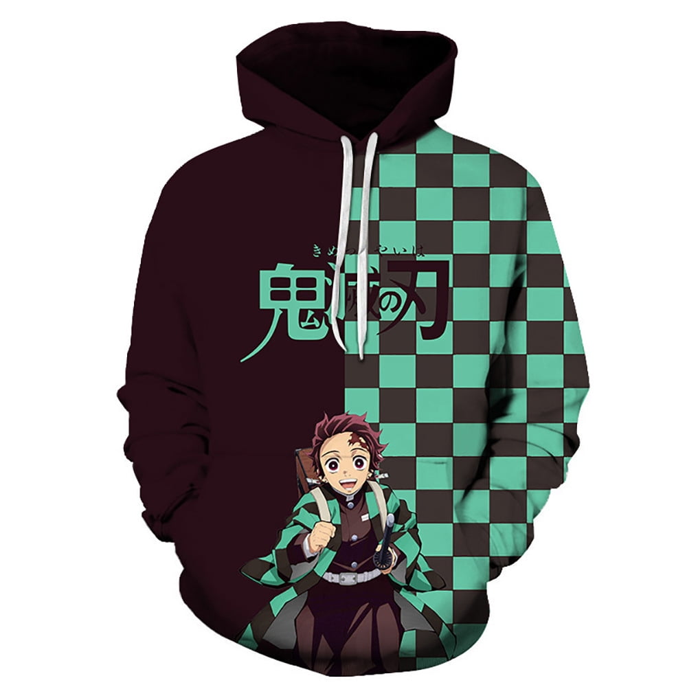Demon Slayer 3D Print Hoodie,Anime Sweatshirt for Adult Unisex,Loose ...