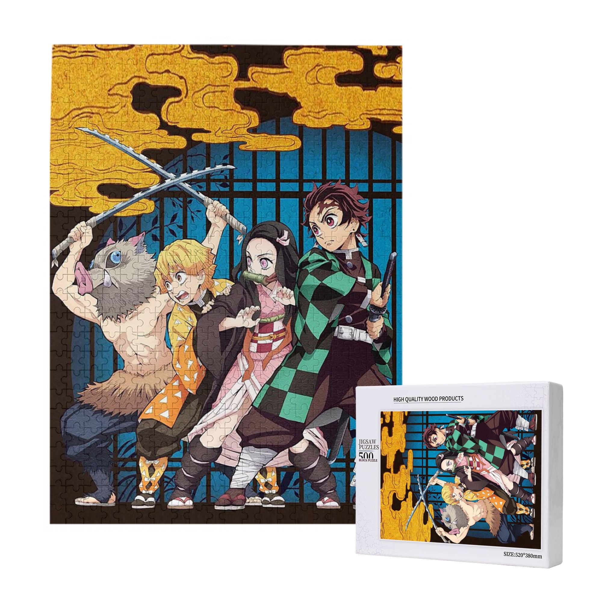 Demon Slayer 500 Piece Jigsaw Puzzle for Families Challenging Picture ...