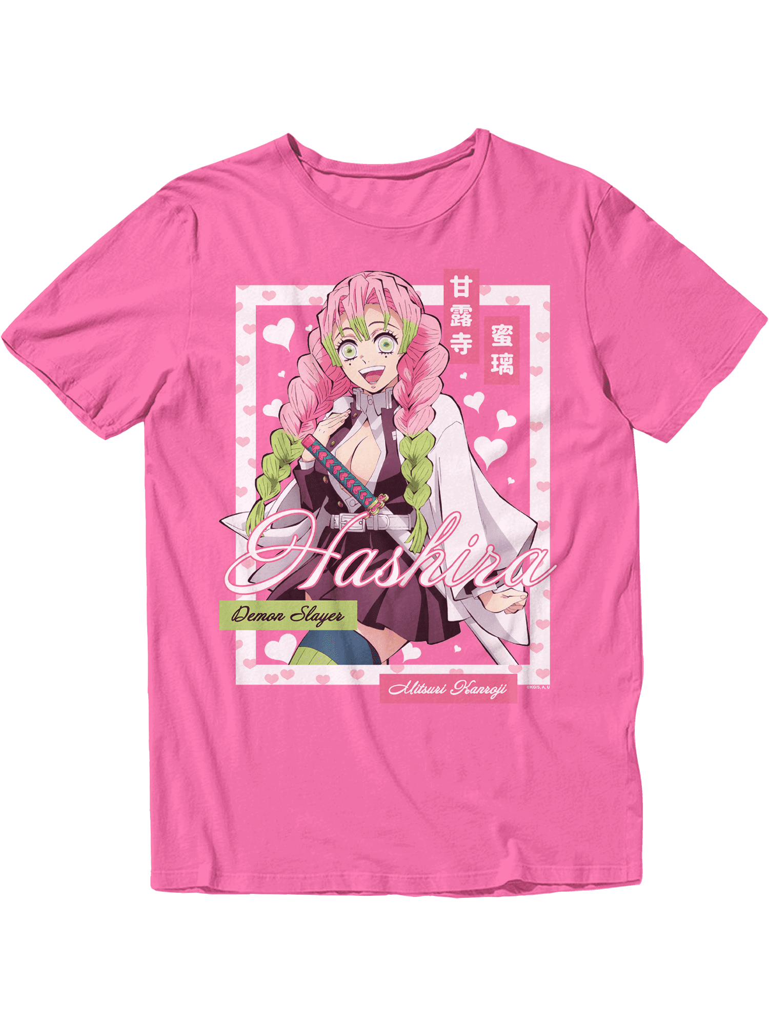 Demon Slayer Adult Hashira Graphic Crew Neck Women's Short Sleeve T ...